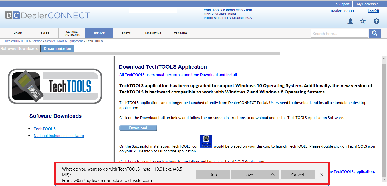 TechTOOLS Upgrade for Windows 7, 8, and 10 Operating Systems - wiTECH 2.0 Knowledge Base